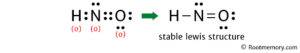 Lewis structure of HNO - Root Memory